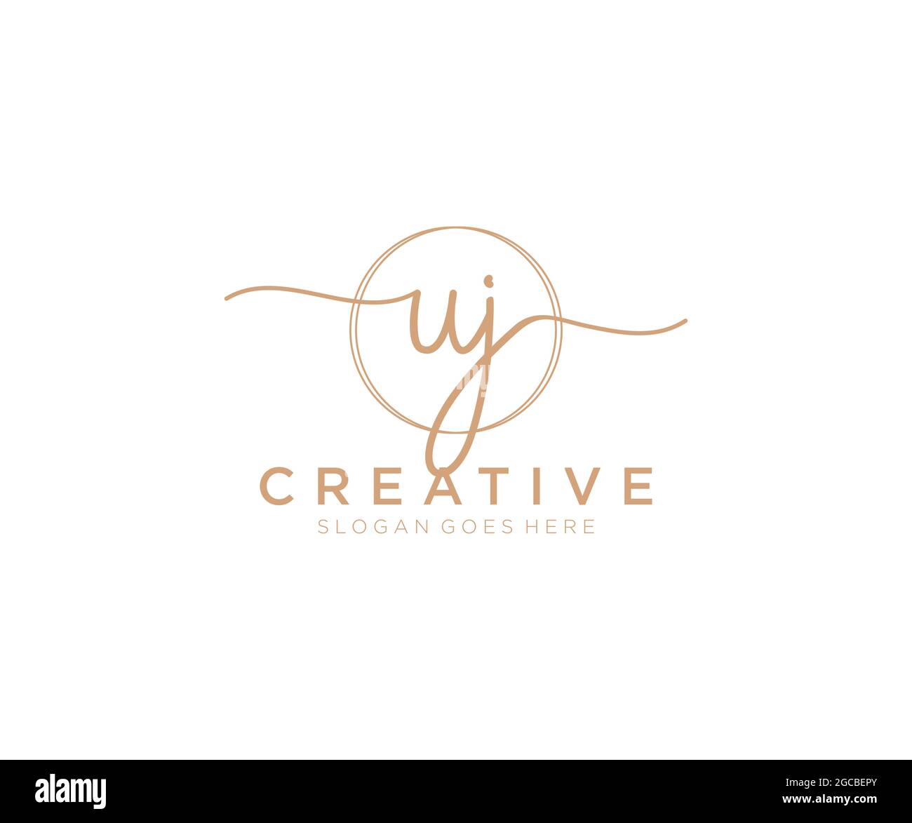 Uj minimal logo design Cut Out Stock Images & Pictures - Alamy