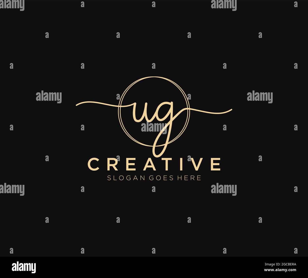 Ug minimal logo hi-res stock photography and images - Alamy