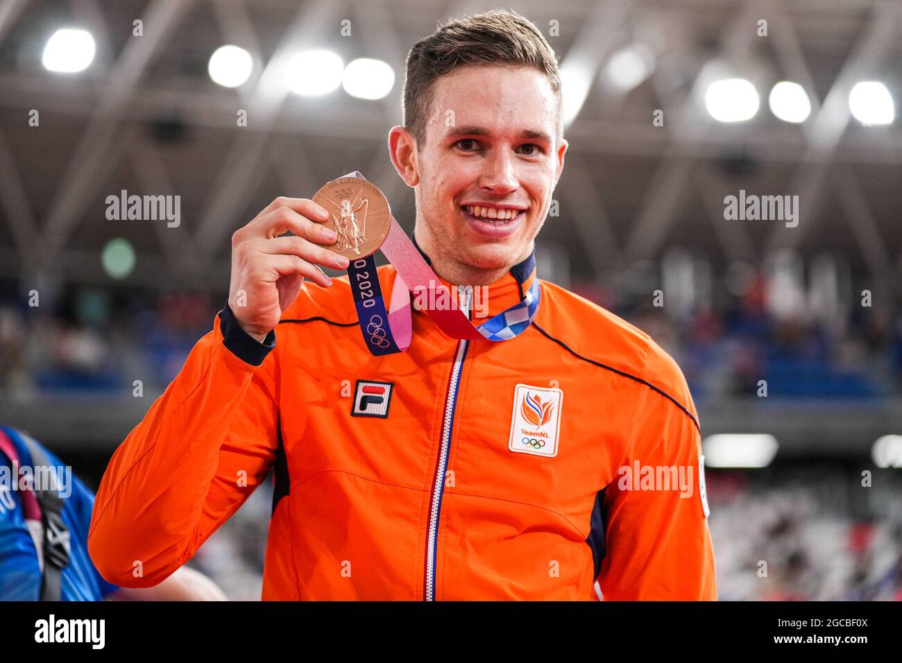 TOKYO, JAPAN - AUGUST 8: Harrie Lavreysen of the Netherlands poses for ...