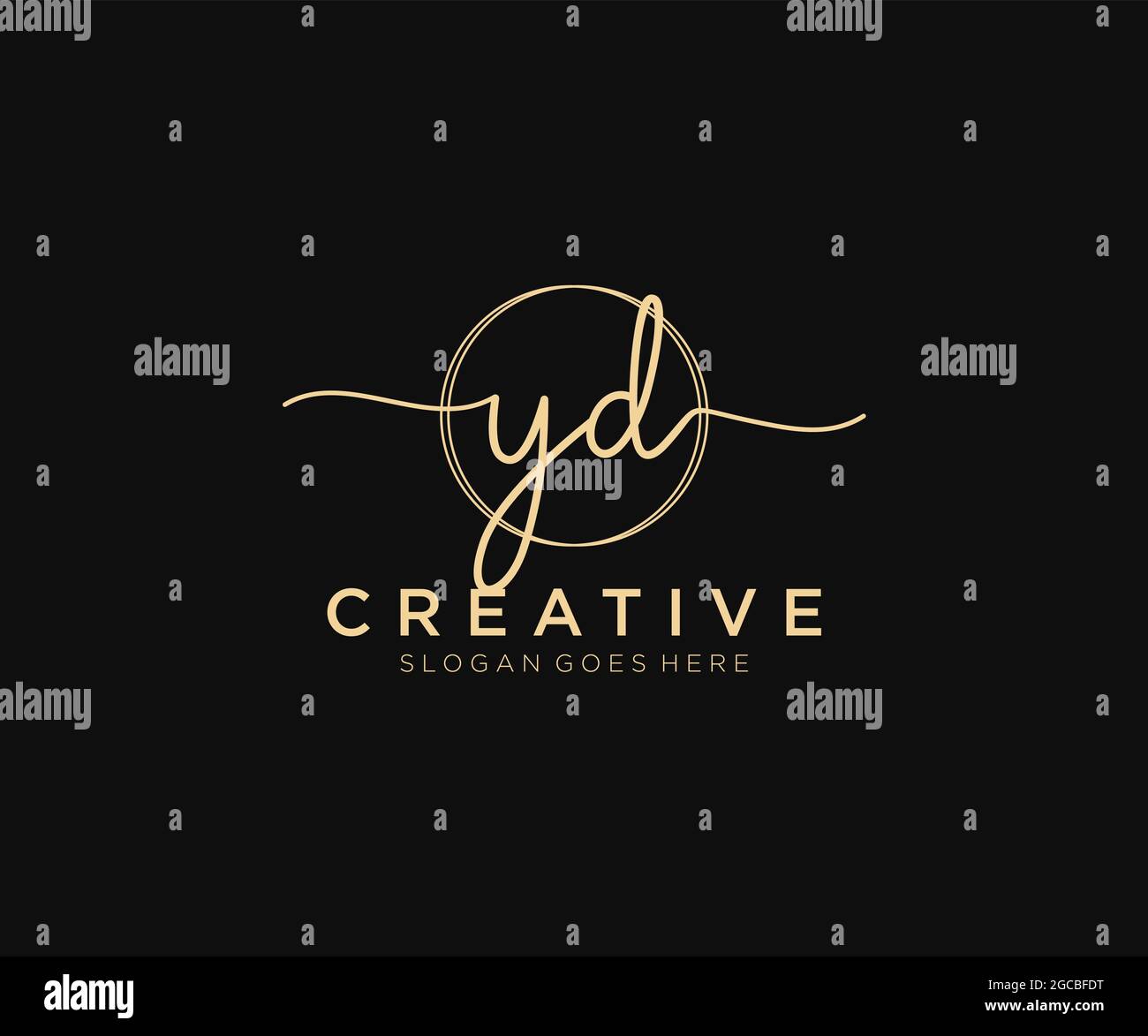 Yd logo design hi-res stock photography and images - Alamy