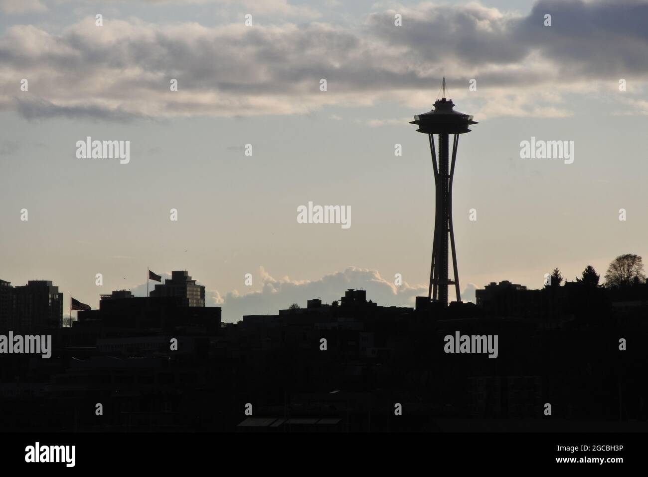 Space Needle on a winter's day Stock Photo - Alamy