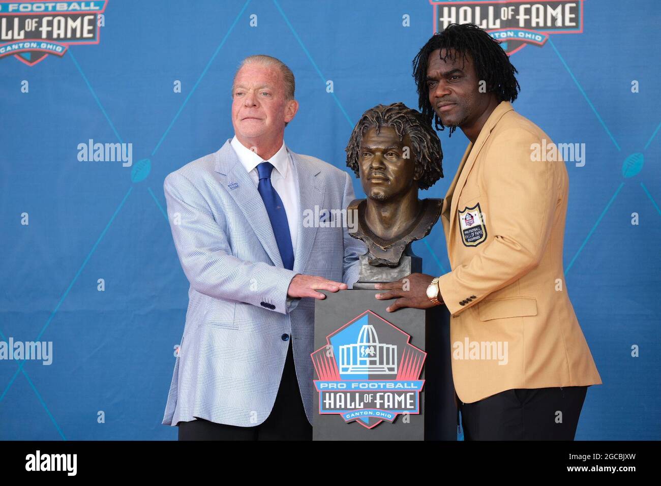 August 7th, 2021: Edgerrin James during the Pro Football Hall of Fame ...