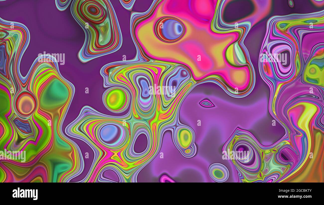 Abstract multi-colored fantasy liquid background Stock Photo - Alamy