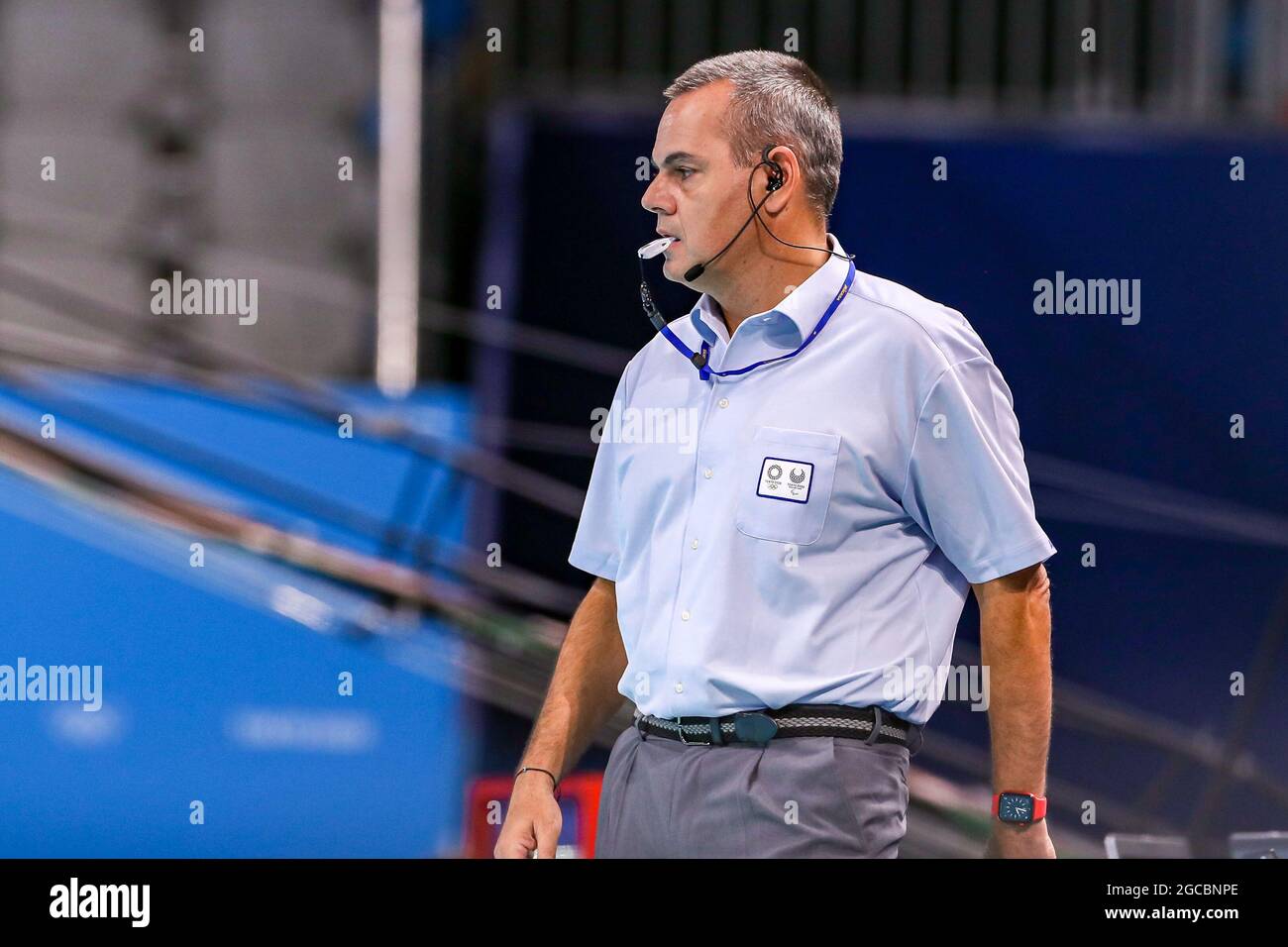 TOKYO, JAPAN - AUGUST 8: referee Georgios Stavridis (GRE) during the ...