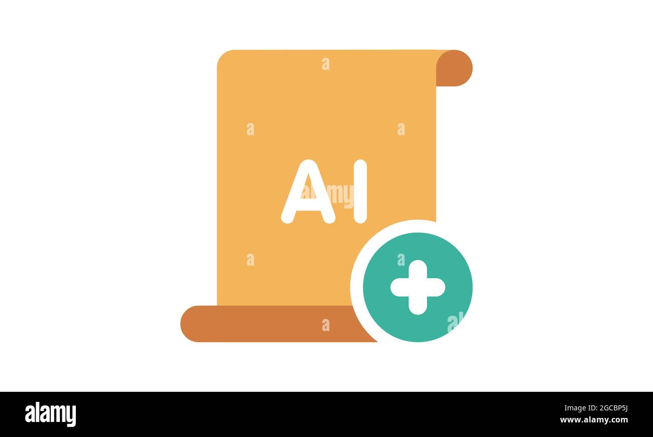 Add file flat icons Cut Out Stock Images & Pictures - Alamy