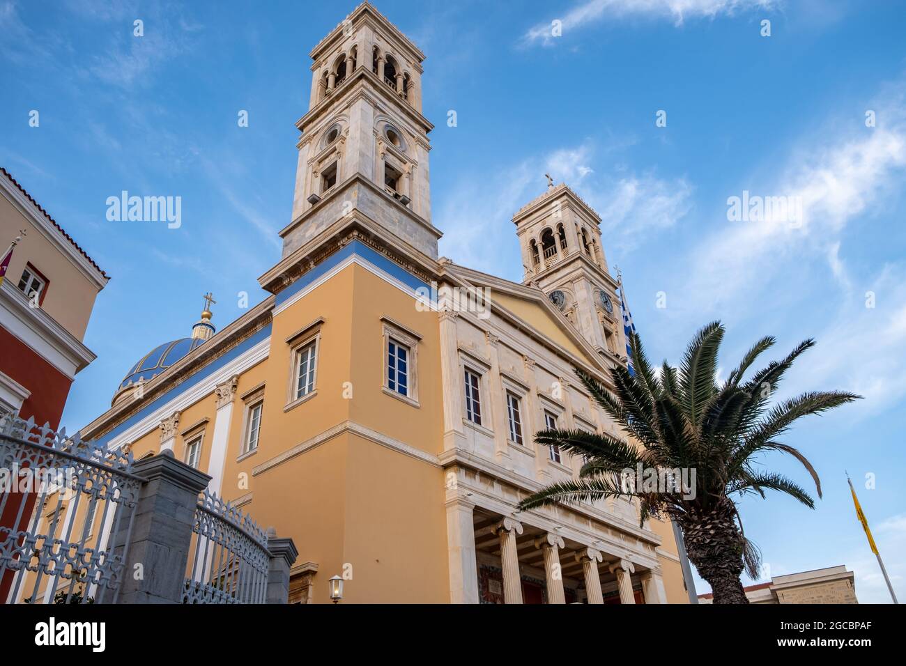 Syros island, Agios Nikolaos Greek Orthodox Church at Ermoupolis ...