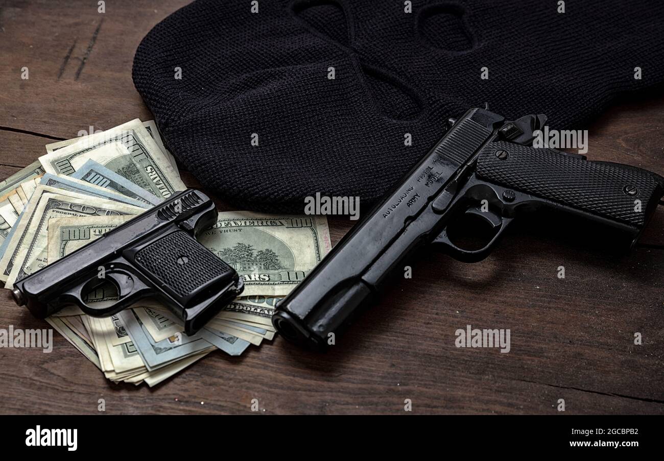 Money And Guns Background