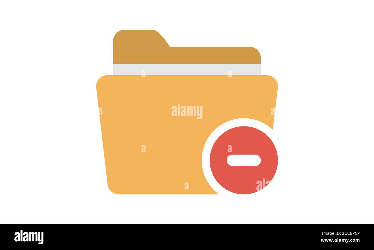 Remove folder icon design vector graphic Stock Vector Image & Art - Alamy