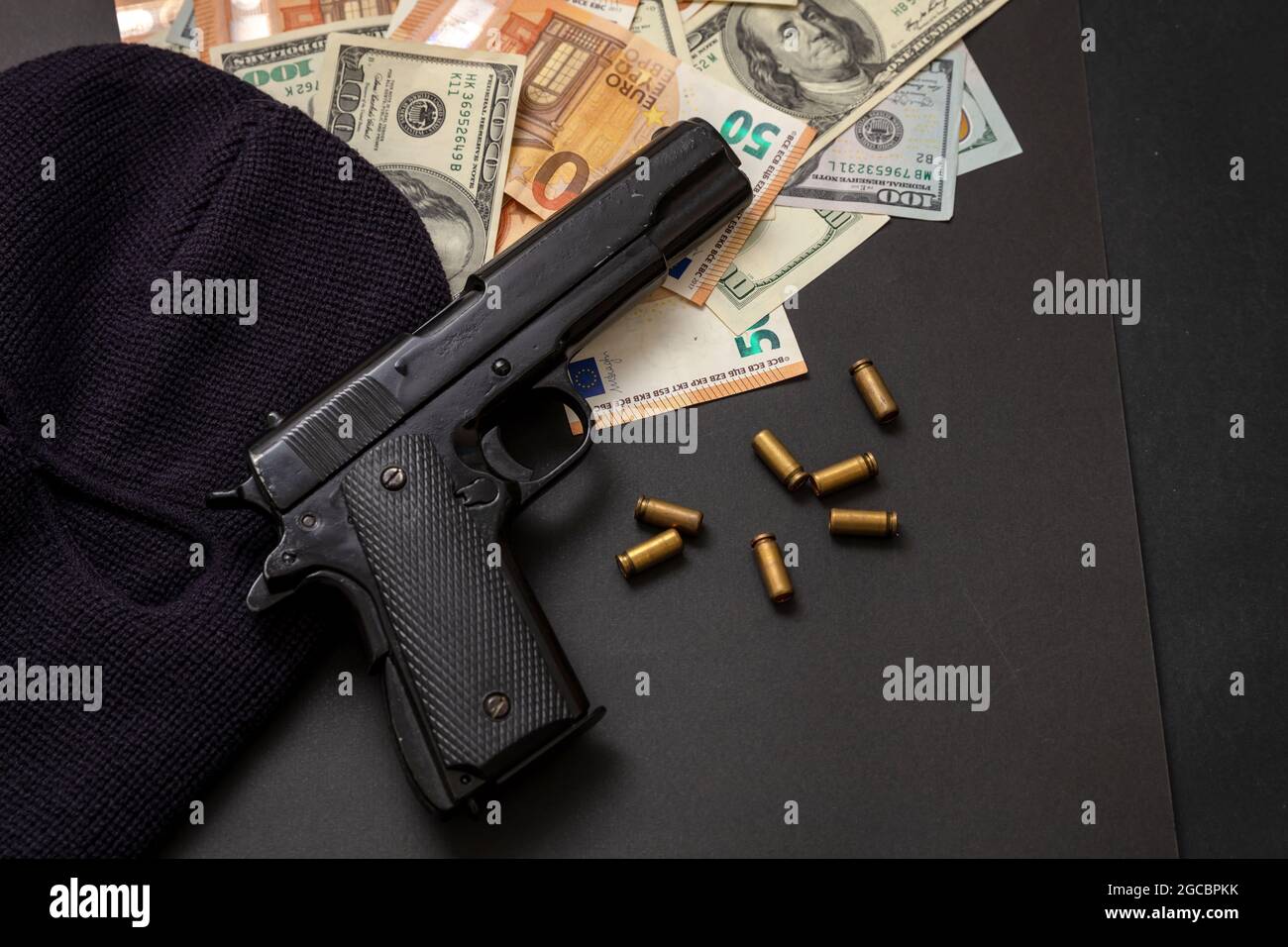 Money And Guns Background
