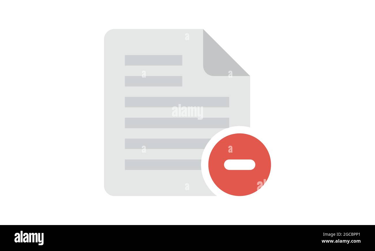 Remove Text file sign icon. File document symbol Stock Vector Image ...