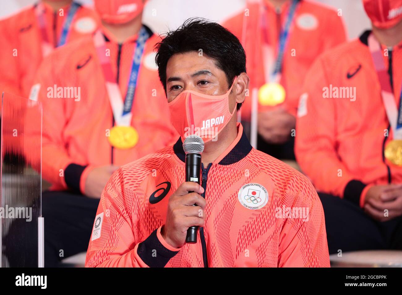 Atsunori Inaba manager (JPN), AUGUST 8, 2021 - Baseball : Gold medalist ...
