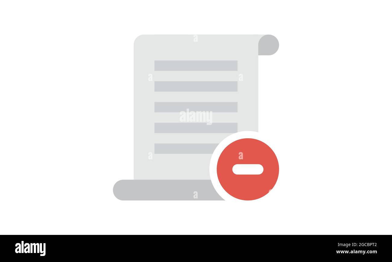 Remove Text file sign icon. File document symbol Stock Vector Image ...
