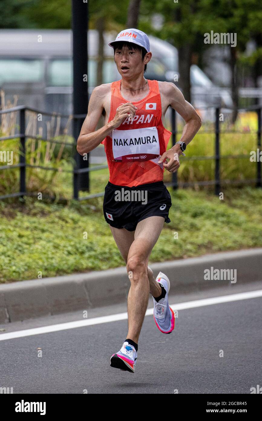 Sapporo, Hokkaido, Japan. 8th Aug, 2021. NAKAMURA Shogo (JPN) Marathon : Men's Marathon Final ...