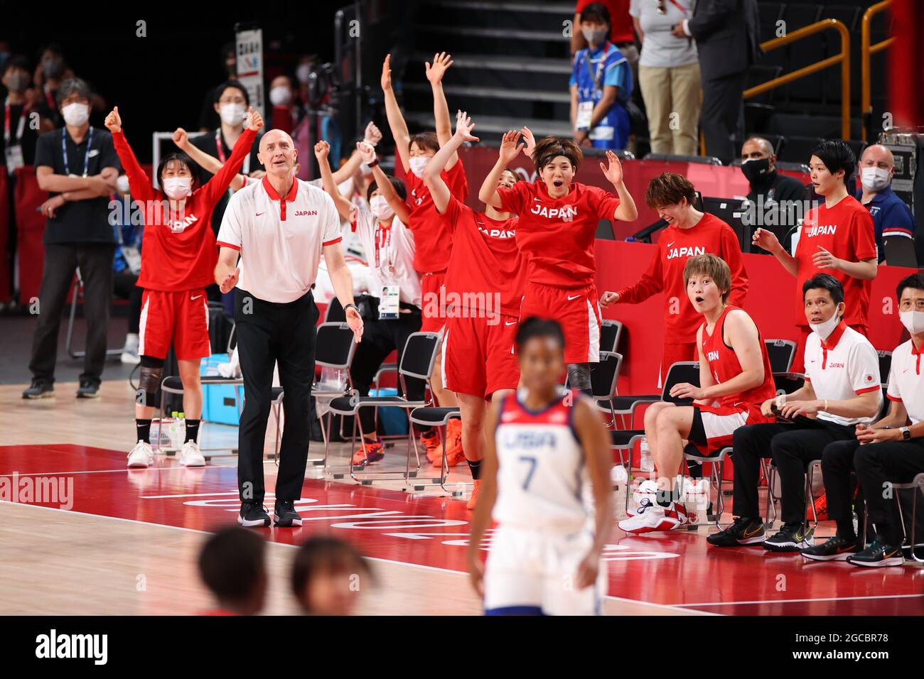 Saitama, Japan. 8th Aug, 2021. Japan women's team group, Tom Hovasse ...