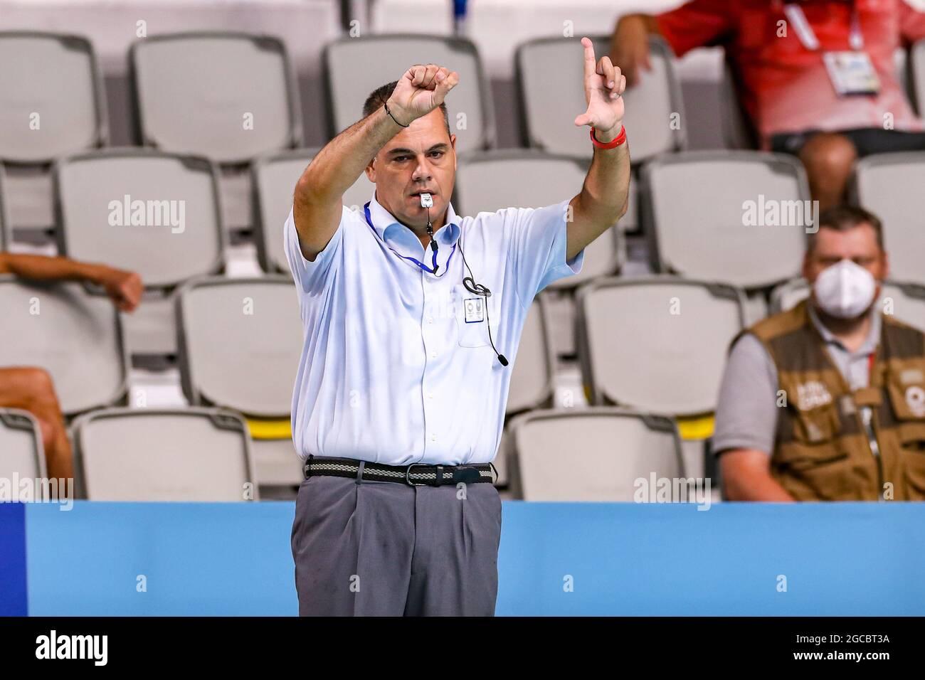 TOKYO, JAPAN - AUGUST 8: referee Georgios Stavridis (GRE) during the ...