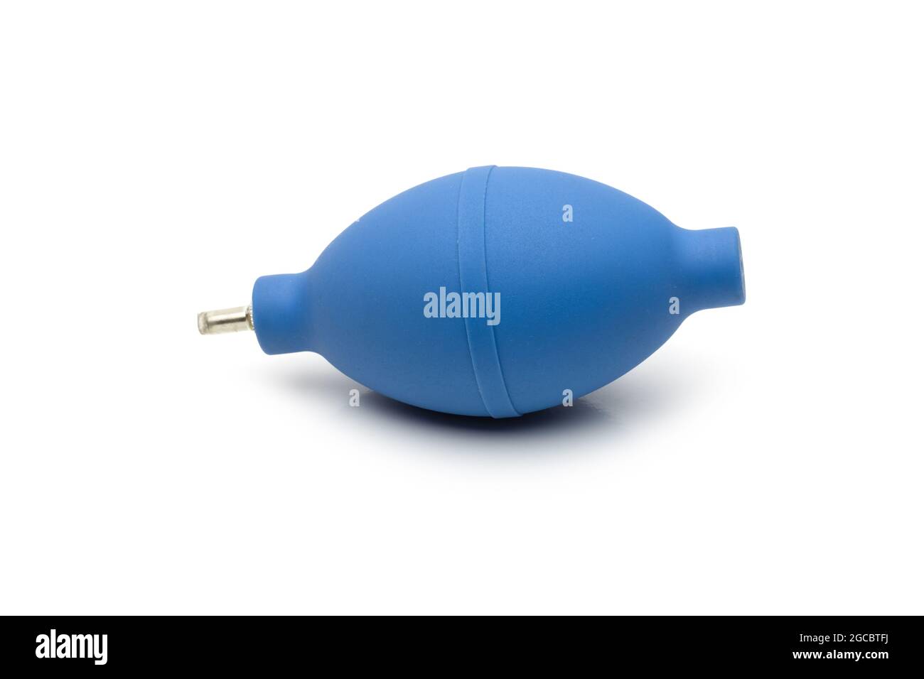Camera cleaning air blower close up view on isolated white background ...