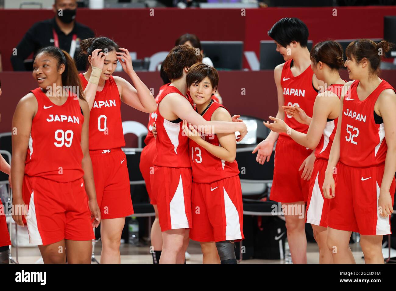 Saitama, Japan. 8th Aug, 2021. Japan women's team group (JPN ...