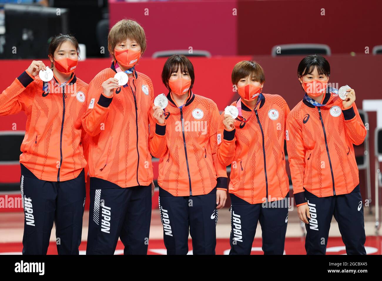 Saitama, Japan. 8th Aug, 2021. (L to R) Moeko Nagaoka, Maki Takada ...