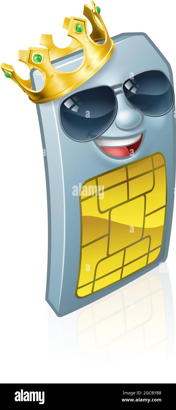 Blue gsm phone sim card Stock Vector Images - Alamy