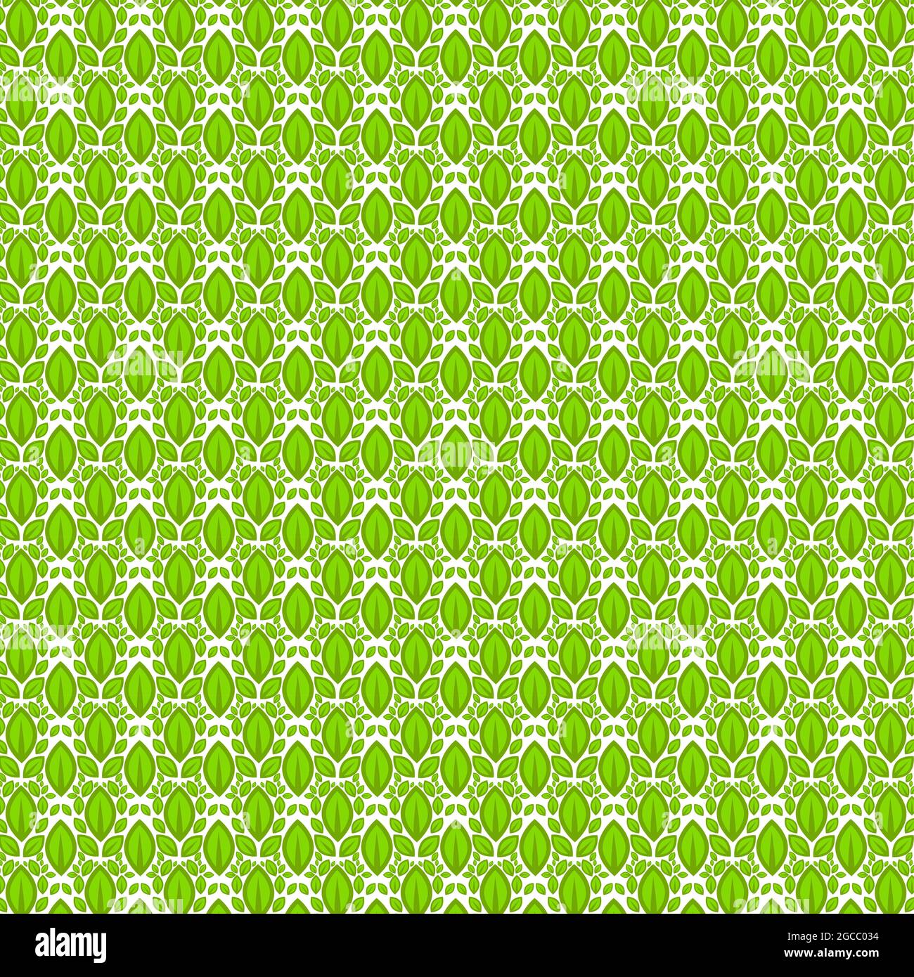 green leaf seamless pattern. green leaf illustration. vector pattern ...