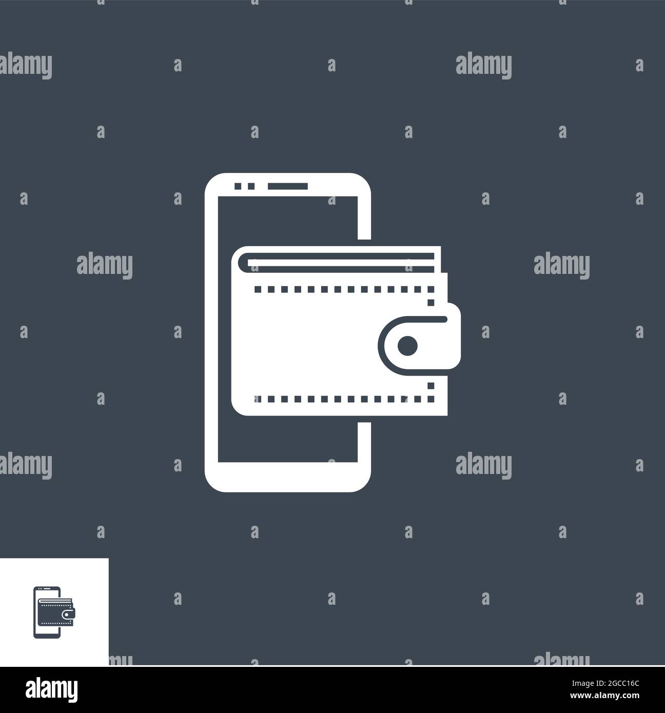 On Wallet related vector glyph icon Stock Vector Image & Art - Alamy