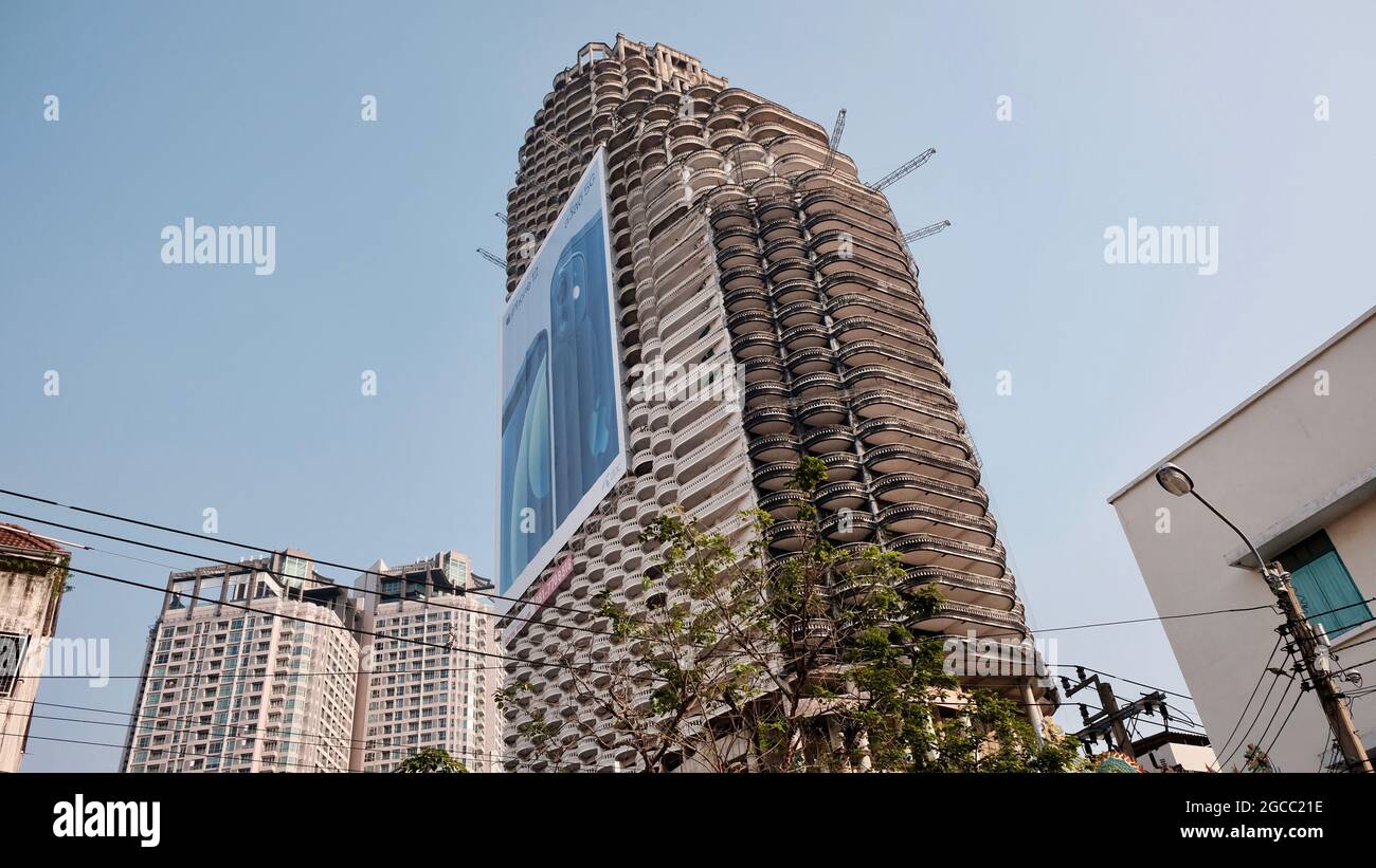 Sathorn Unique Tower aka Ghost Building 46floor Abandoned Building ...