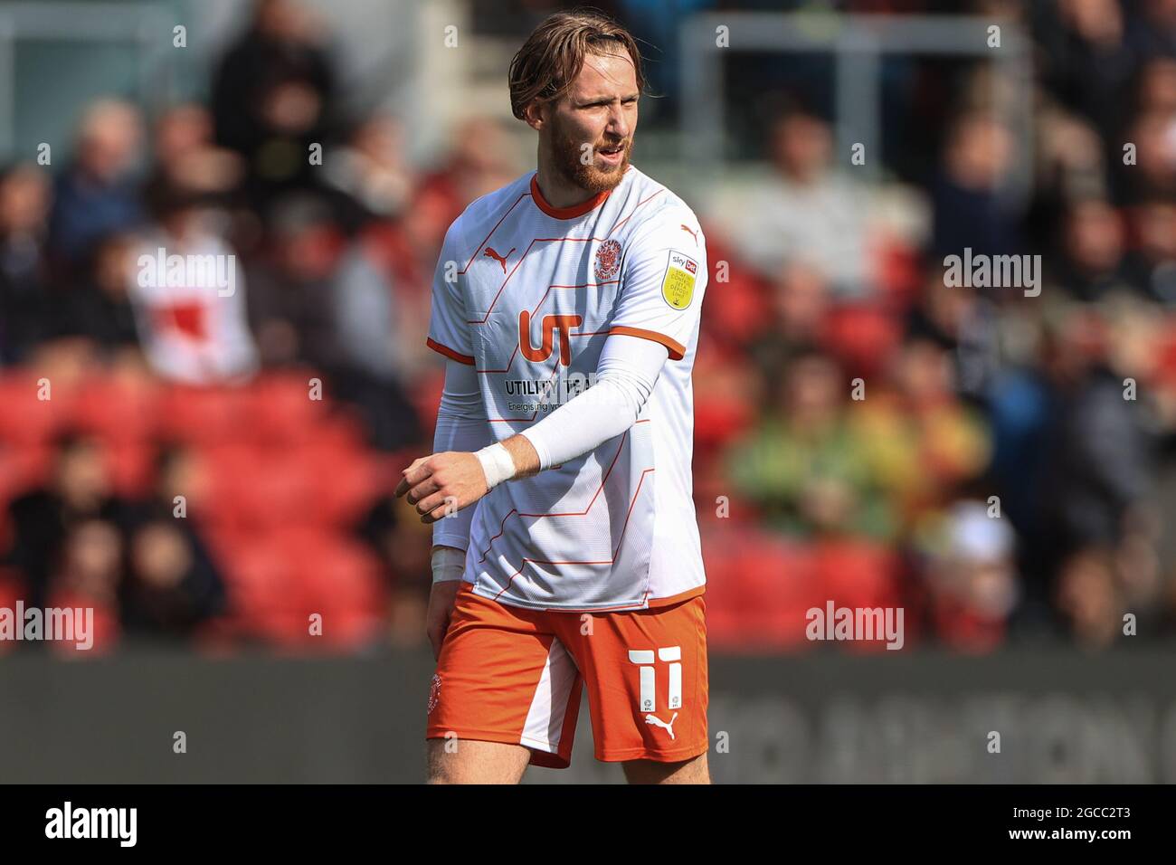 Josh Bowler #11 of Blackpool during the game Stock Photo - Alamy