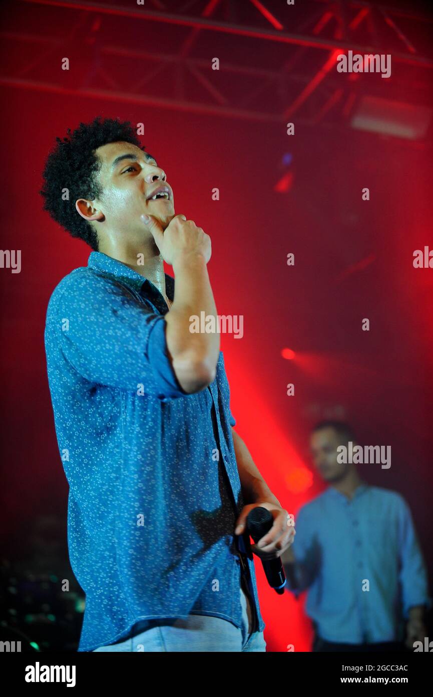 Rizzle Kicks Performing at Sheffield Academy 02 , Sheffield Stock Photo ...