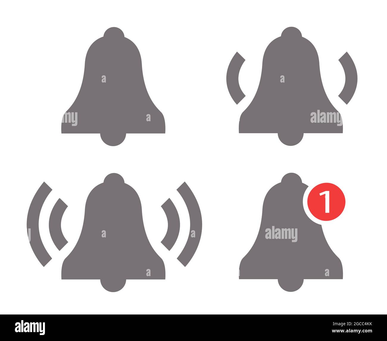 bell icon vector illustration Stock Vector Image & Art - Alamy