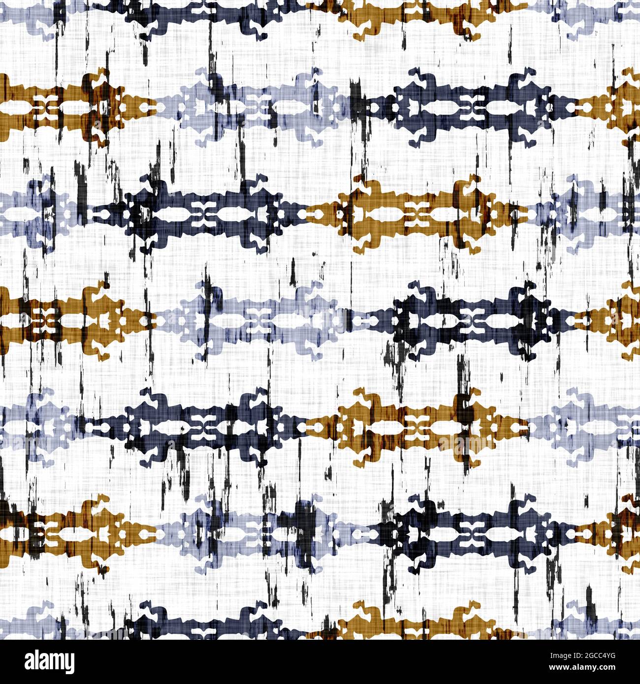 Masculine mottled dyed linen seamless pattern. Fun retro washed out ...