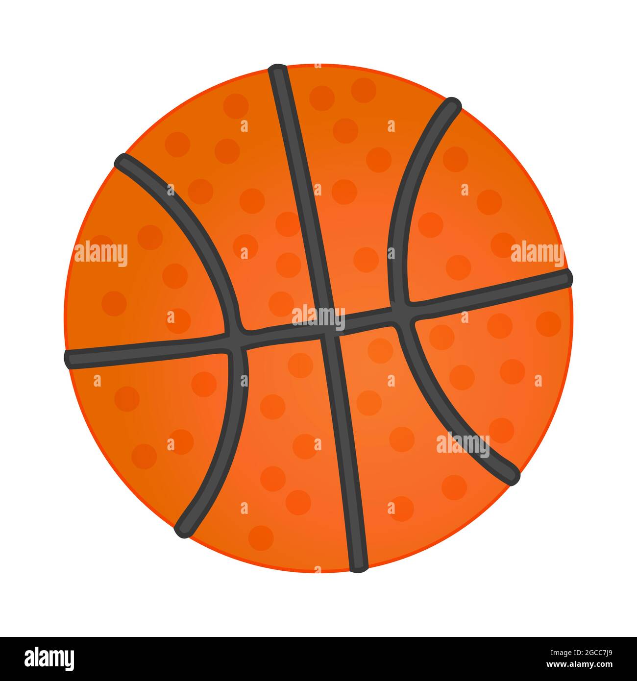 Basketball ball isolated on white background. Shiny textured basketball ...