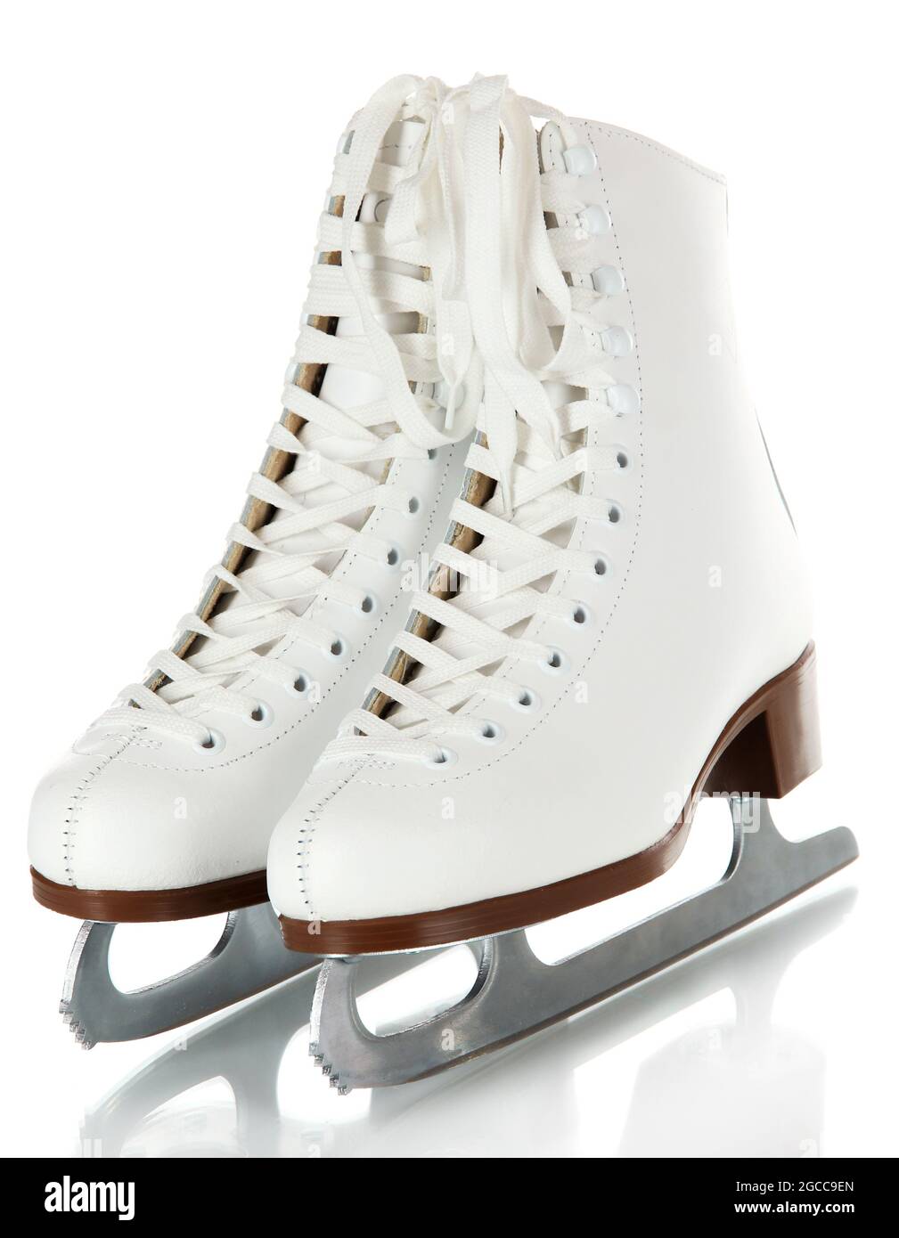 Figure skates isolated on white Stock Photo - Alamy