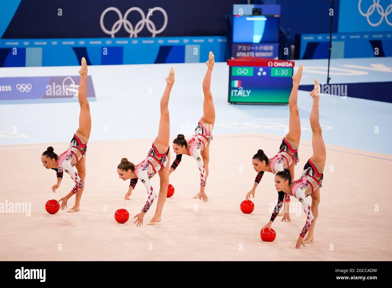 Italy Team Group (ITA), AUGUST 8, 2021 - Rhythmic Gymnastics : Group ...