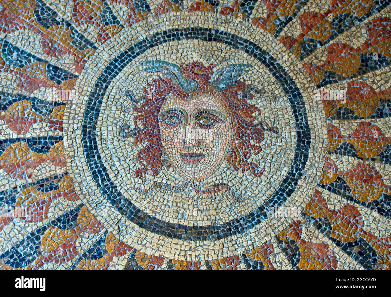 Mosaic Art - Medusa - 2nd century BCE Stock Photo - Alamy