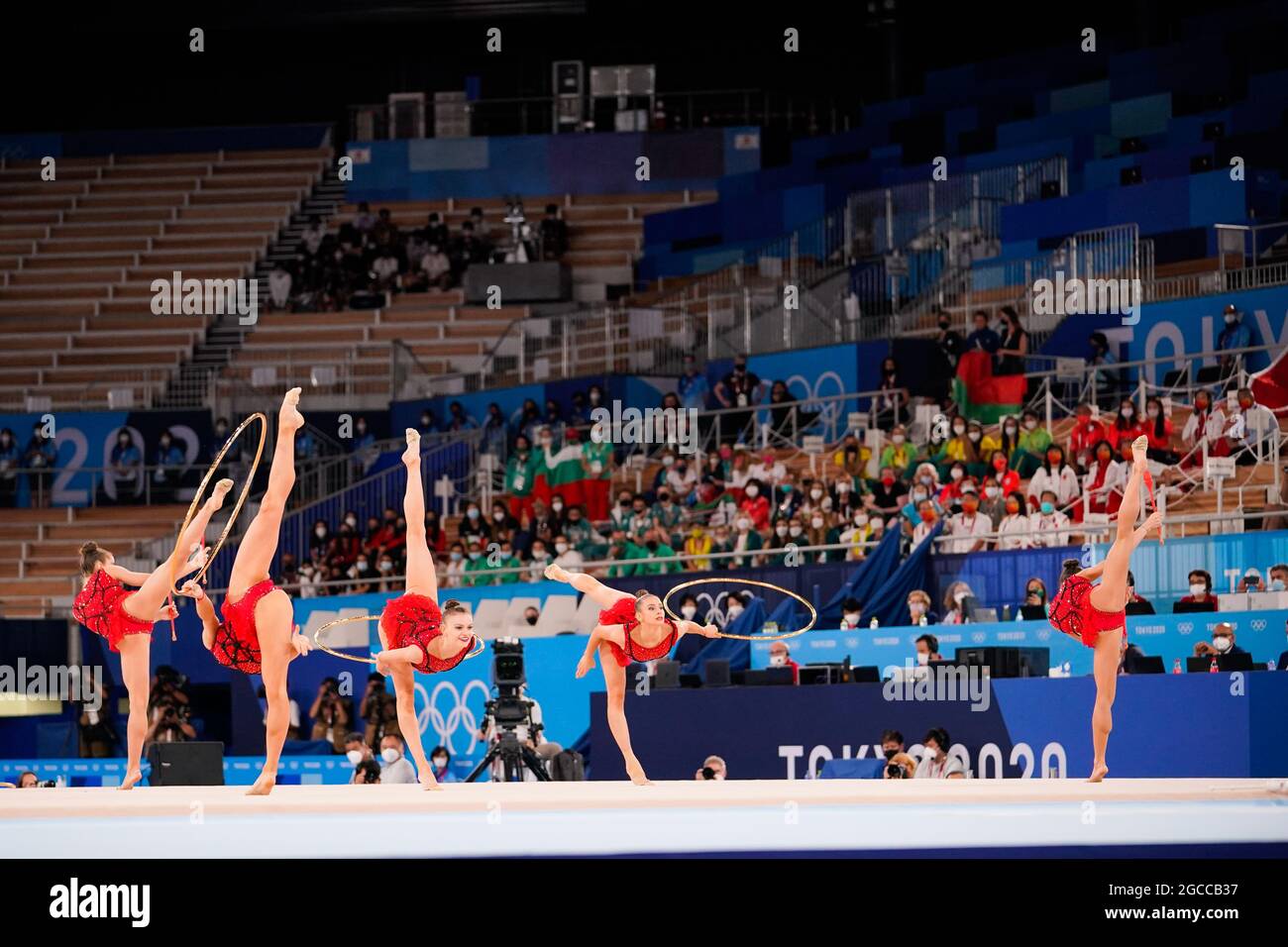 Tokyo, Japan. 8th Aug, 2021. Bulgaria Team Group (BUL) Rhythmic Gymnastics : Group All-Around ...