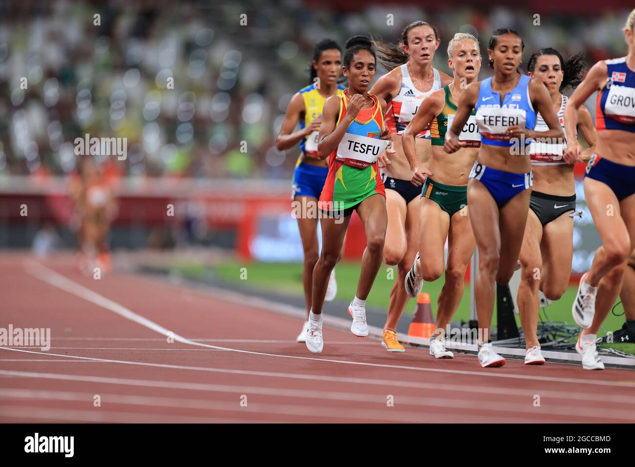 Dolshi TESFU (ERI) competes in the Women's 10,000m final during the ...