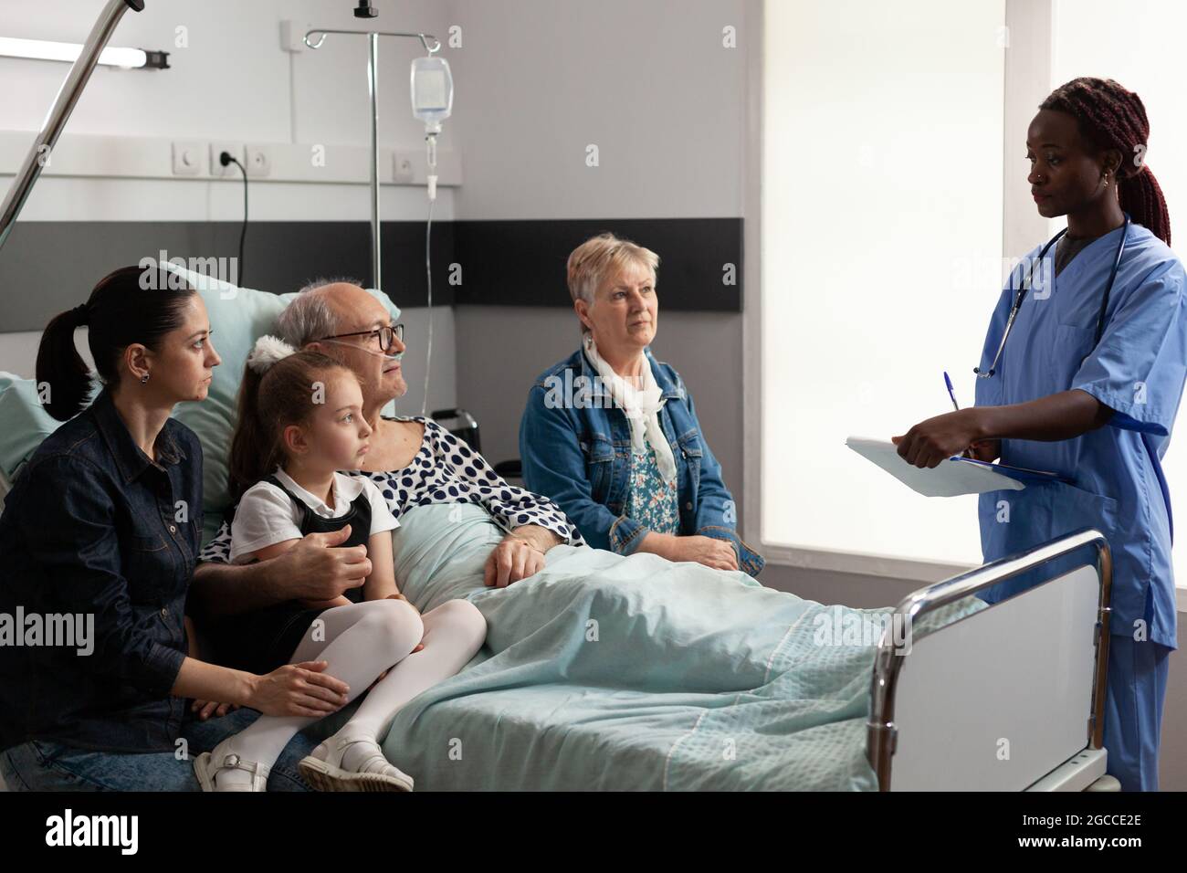 Family support in hospital hi-res stock photography and images - Alamy
