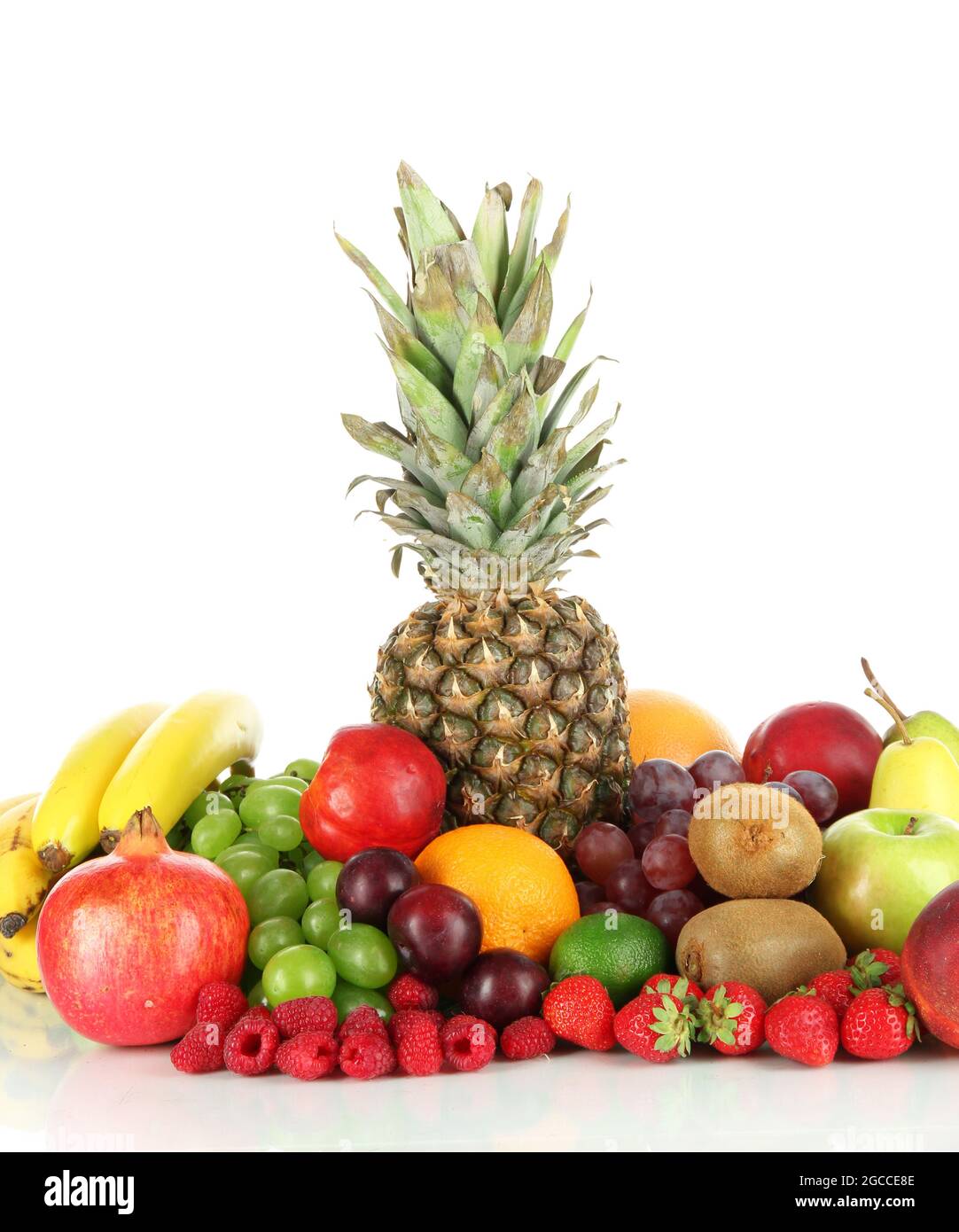 Different fruits isolated on white Stock Photo - Alamy