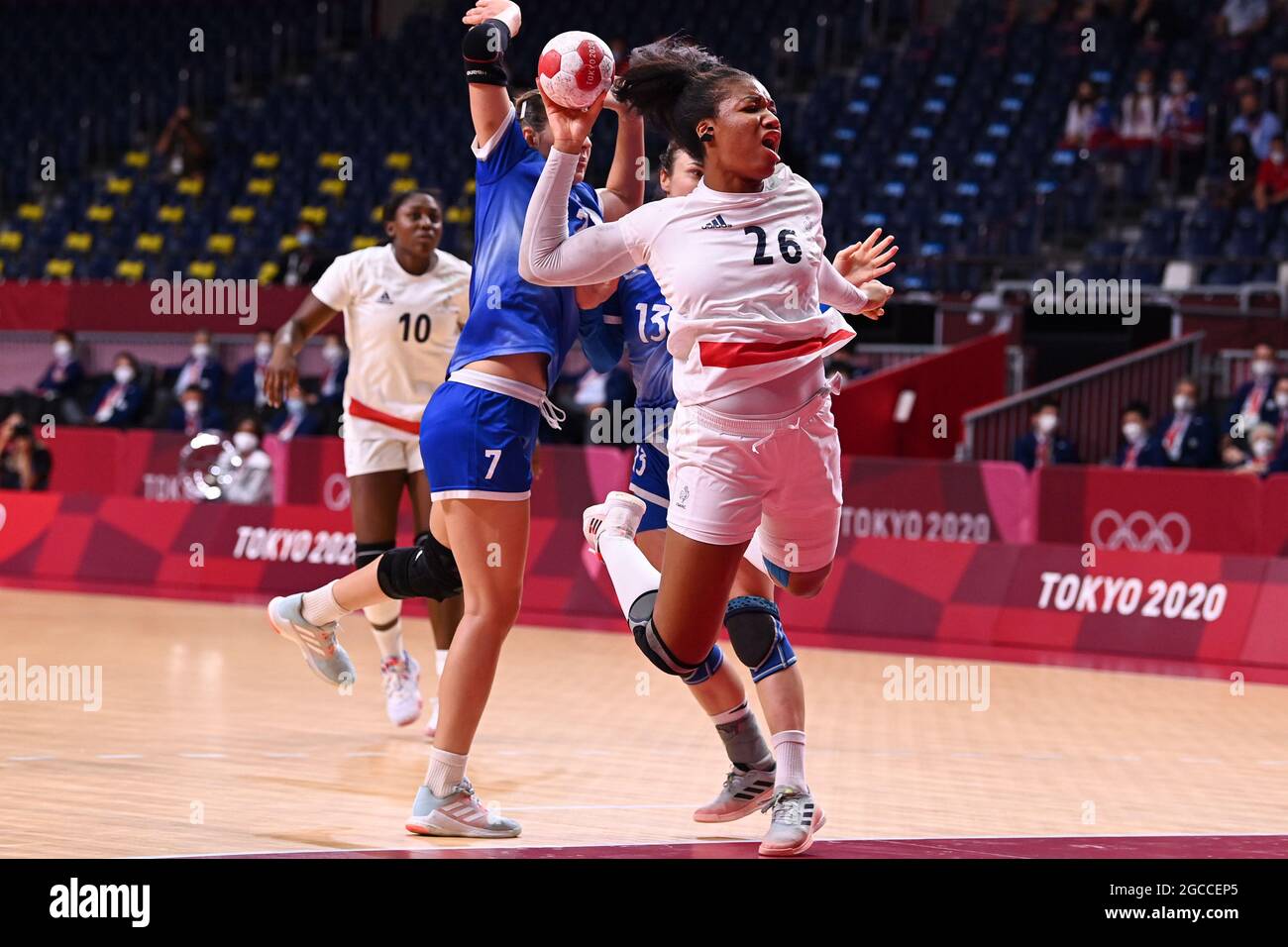 Tokyo, Japan. 8th Aug, 2021. Pauletta Foppa of France attacks during ...