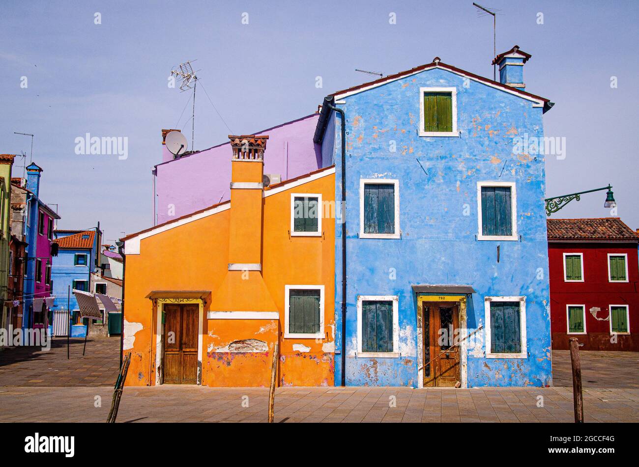 Colorful houses in bruno hi-res stock photography and images - Alamy