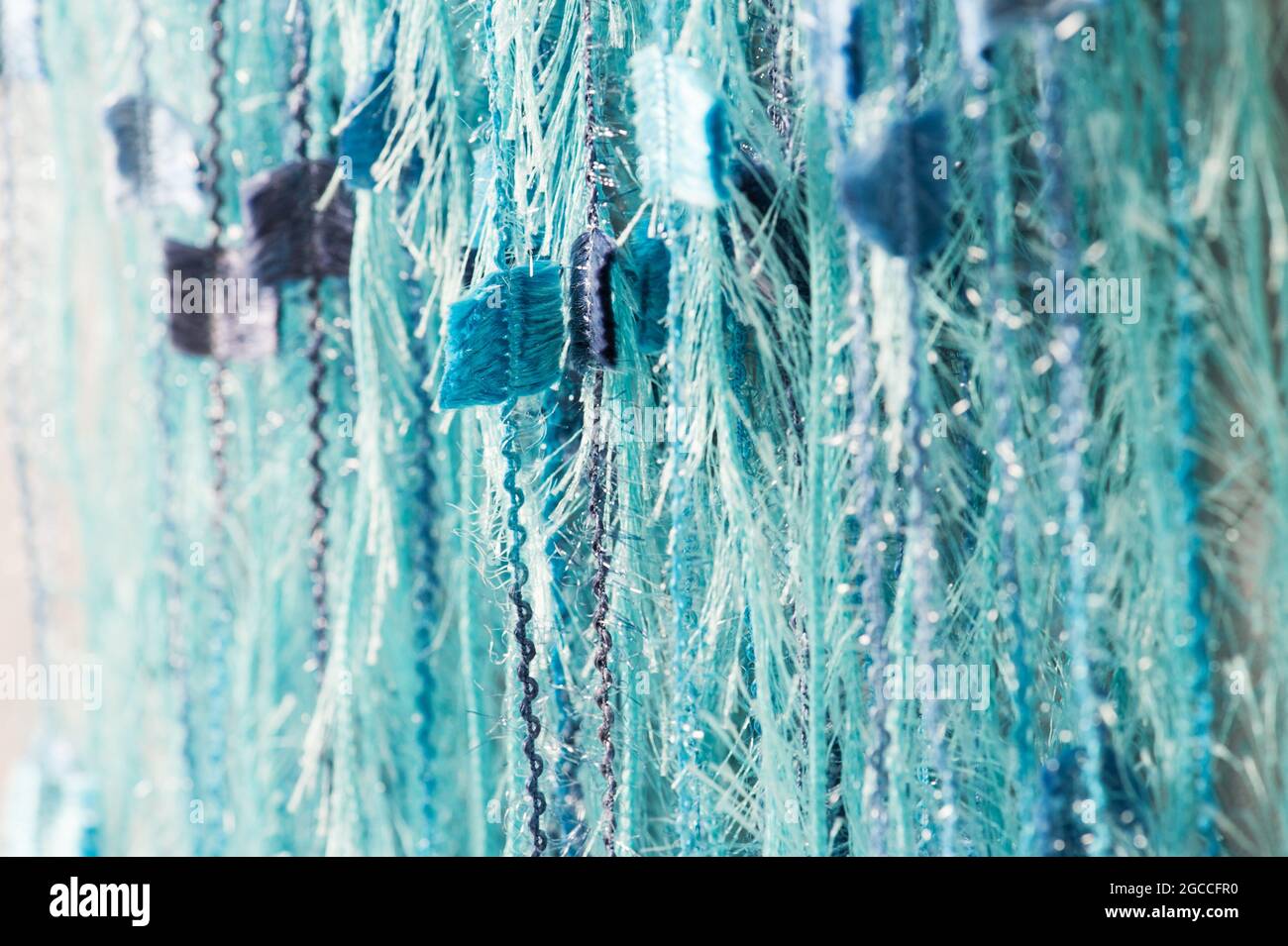 Abstract blue background from threads. Closeup Stock Photo - Alamy