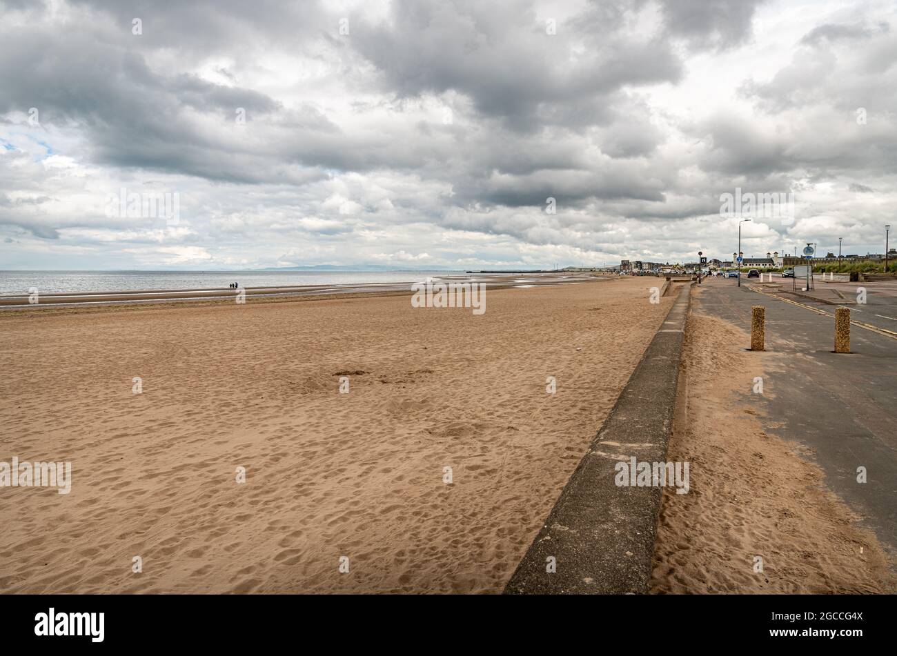 Ayr Beach in Ayrshire in Scotland Stock Photo - Alamy