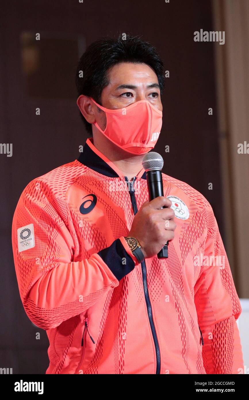 Atsunori Inaba manager (JPN), AUGUST 8, 2021 - Baseball : Gold medalist ...
