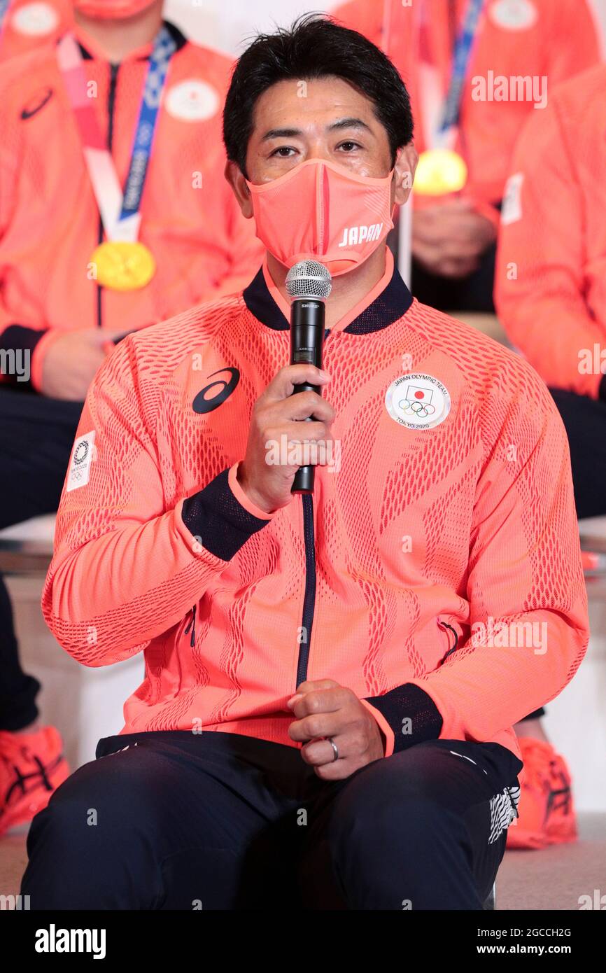 Tokyo, Japan. 8th Aug, 2021. Atsunori Inaba manager (JPN) Baseball ...