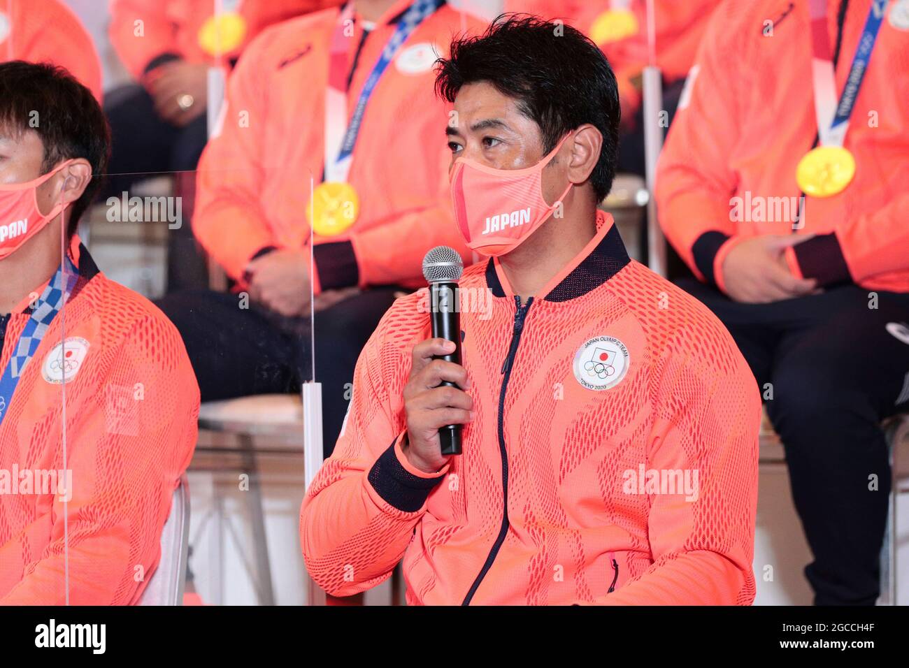 Tokyo, Japan. 8th Aug, 2021. Atsunori Inaba manager (JPN) Baseball ...