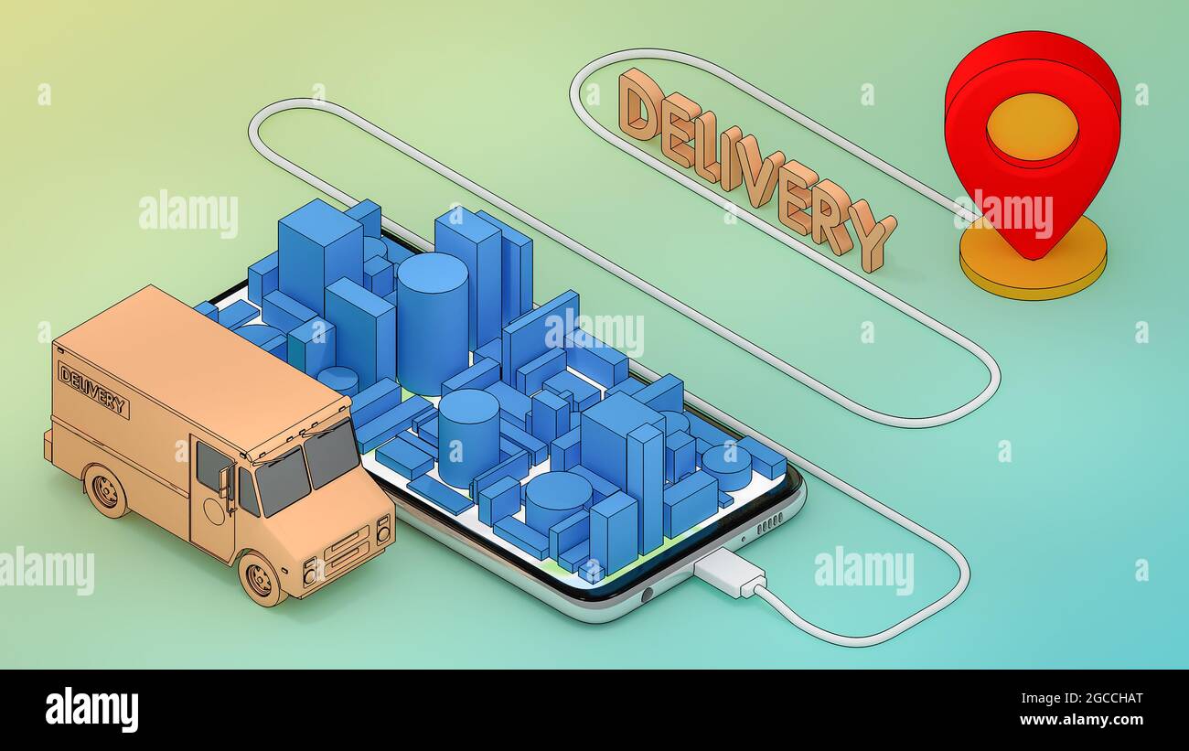 Online mobile application order transportation service.,Delivery ...