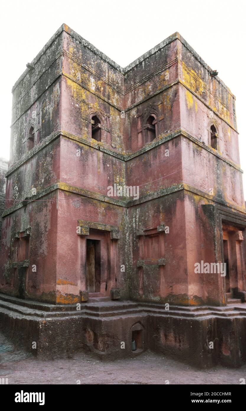 lalibela ancient rock-hewn monolithic churches landmark UNESCO heritage ...