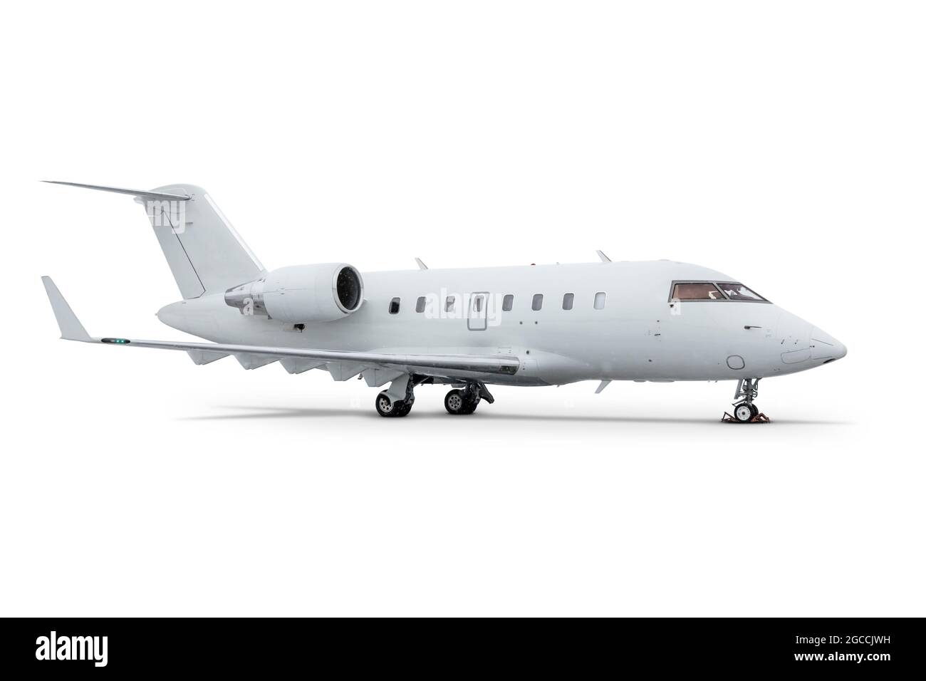 Modern corporate business jet isolated on white background Stock Photo ...