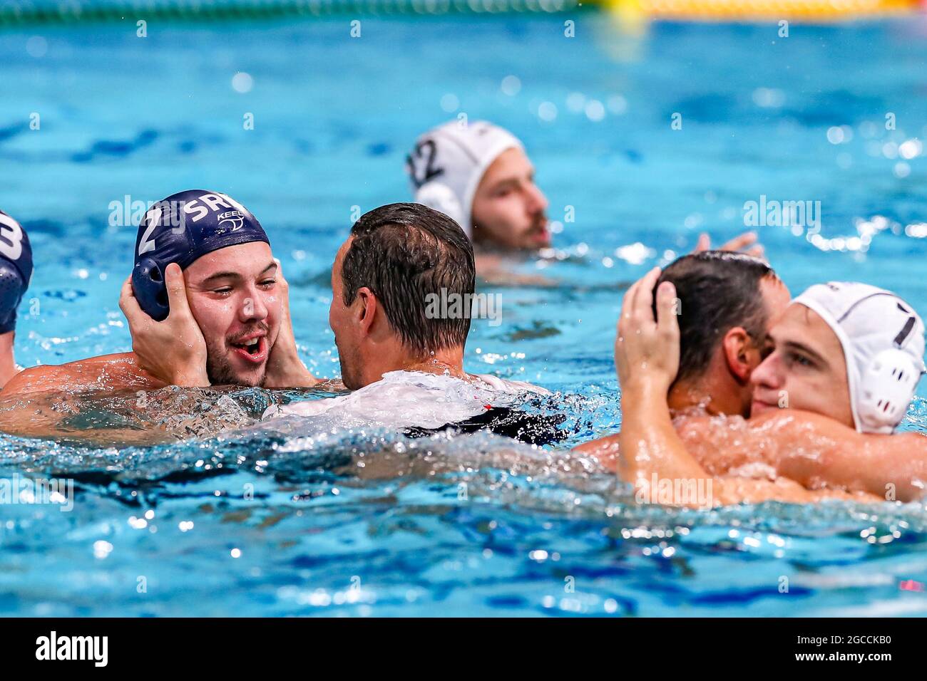 TOKYO, JAPAN - AUGUST 8: Dusan Mandic of Serbia is celebrating the ...
