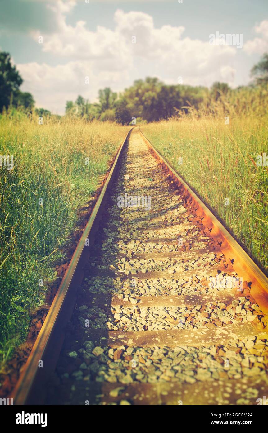 Railroad and converging lines hi-res stock photography and images - Alamy
